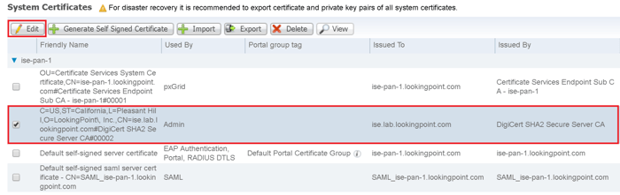 Cisco ISE – Active Directory and EAP Certificate Cisco ISE – Active Directory and EAP Certificate